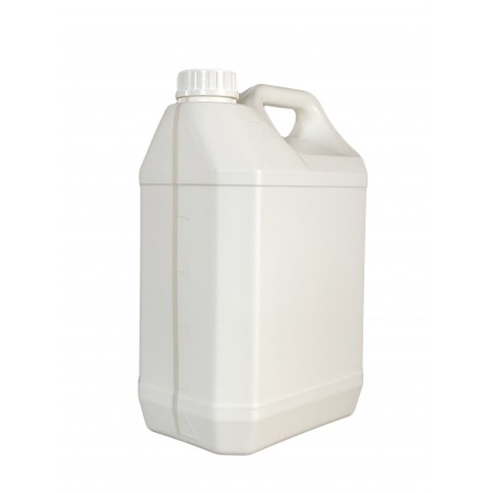 Bidon blanc 5L 180 gr UN - bouchon blanc