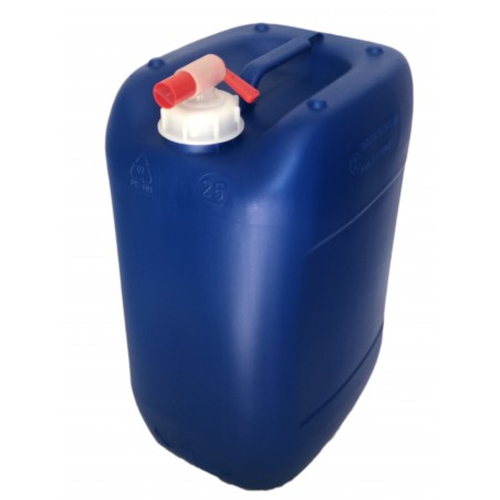 Bidon bleu 25L 1100 gr UN - bouchon robinet