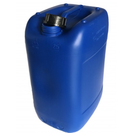 Bidon bleu 25L 1100 gr UN - bouchon noir