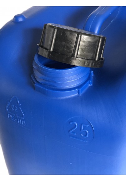 Bidon bleu 25L 1100 gr UN - bouchon noir