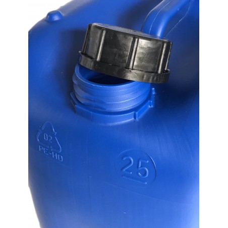 Bidon bleu 25L 1100 gr UN - bouchon noir