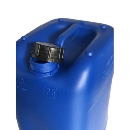 Bidon bleu 25L 1100 gr UN - bouchon noir